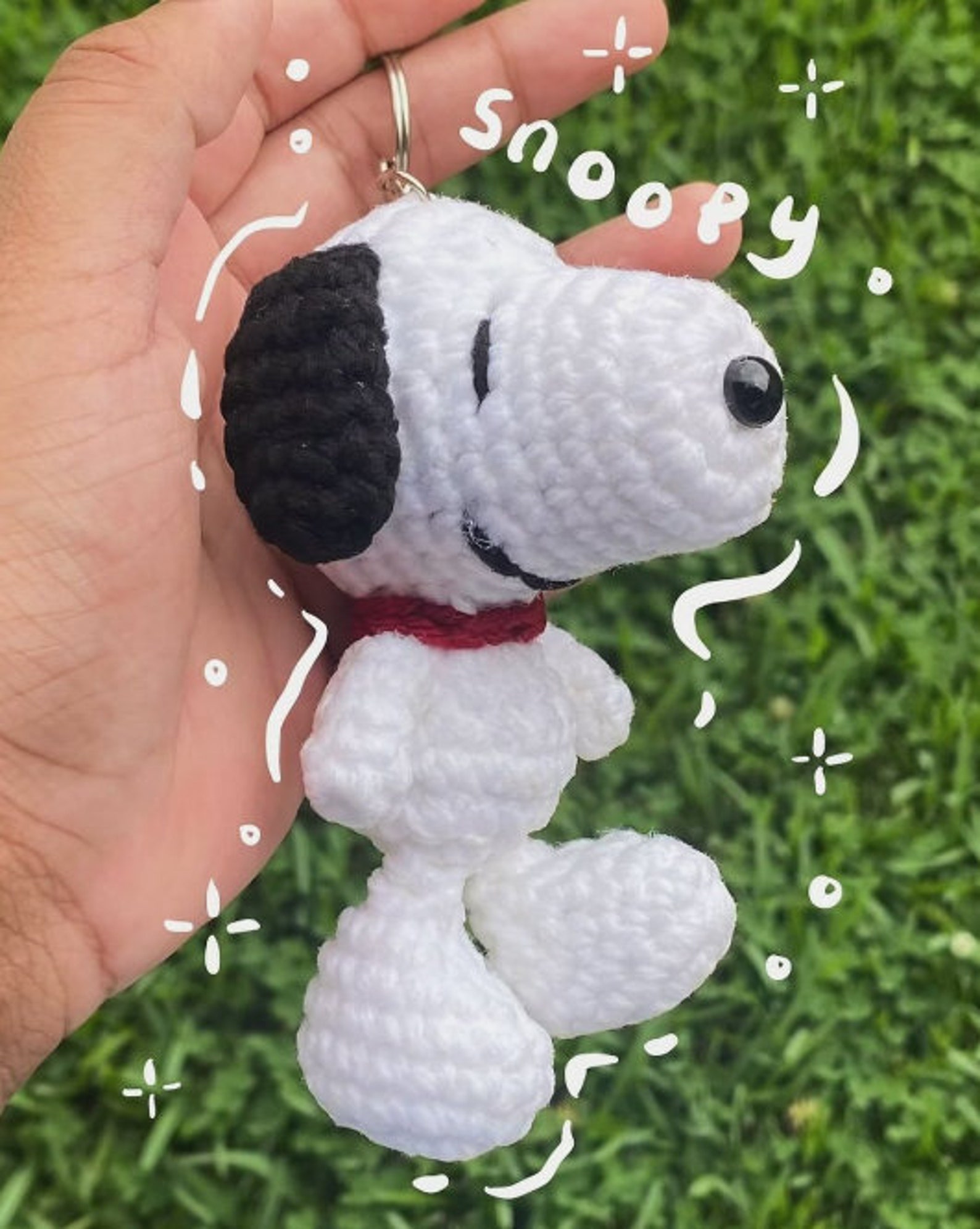 Snoopy Keychain - Etsy