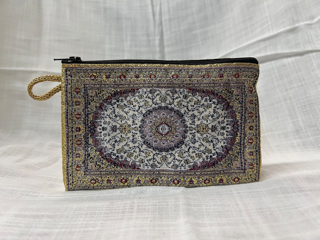 Charming Turkish Coin Purse With Slim Zipper, Ethnic Small Organizer ...