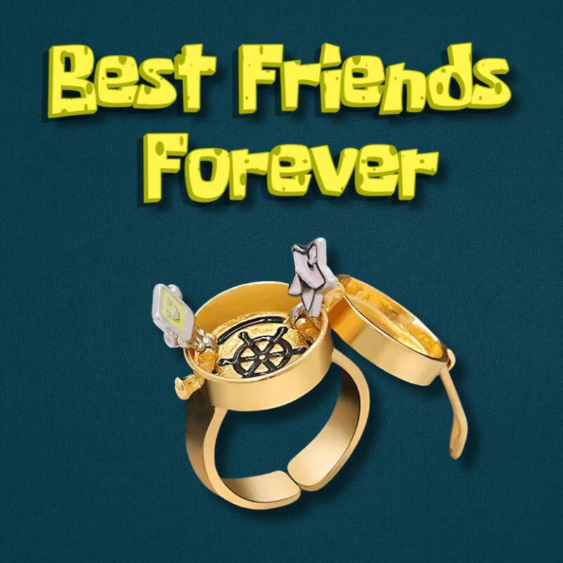Spongebob Best Friends Forever Ring - Etsy