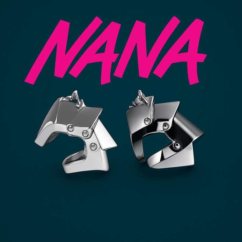 Nana Anime Inspired Ring – Gothic Punk Style Jewelry, Manga Fashion ...