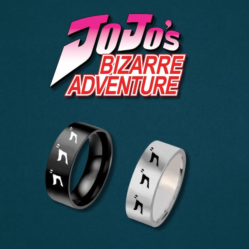 Jojos Bizarre Adventure Inspired Ring – Y2K Anime Jewelry, Cosplay ...