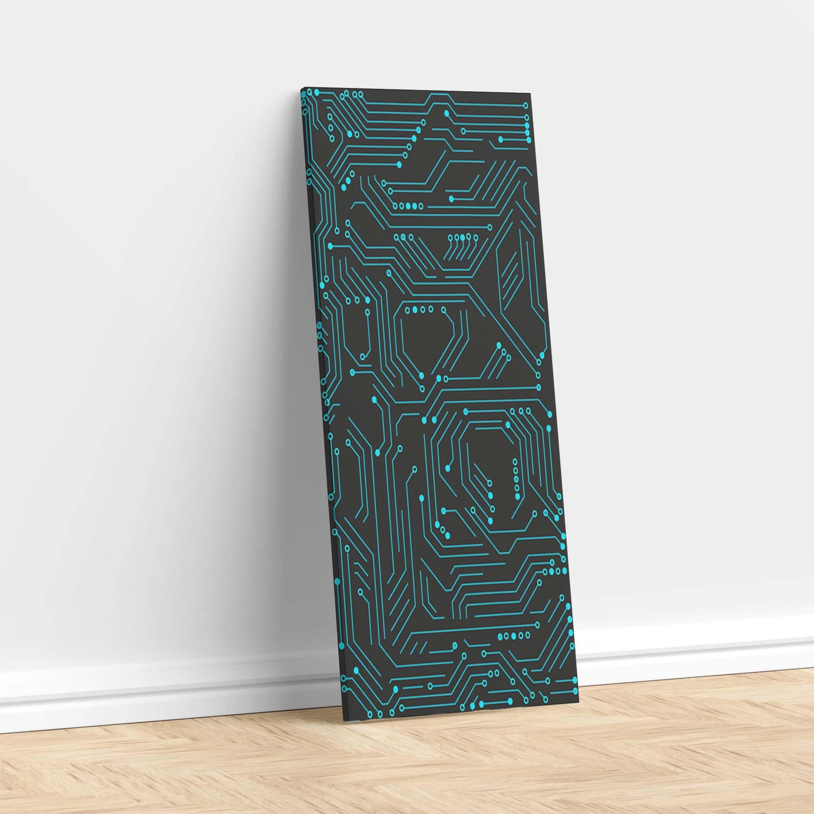 Motherboard Wallart, Futuristic Tech, Circuit Board Print, Digital ...