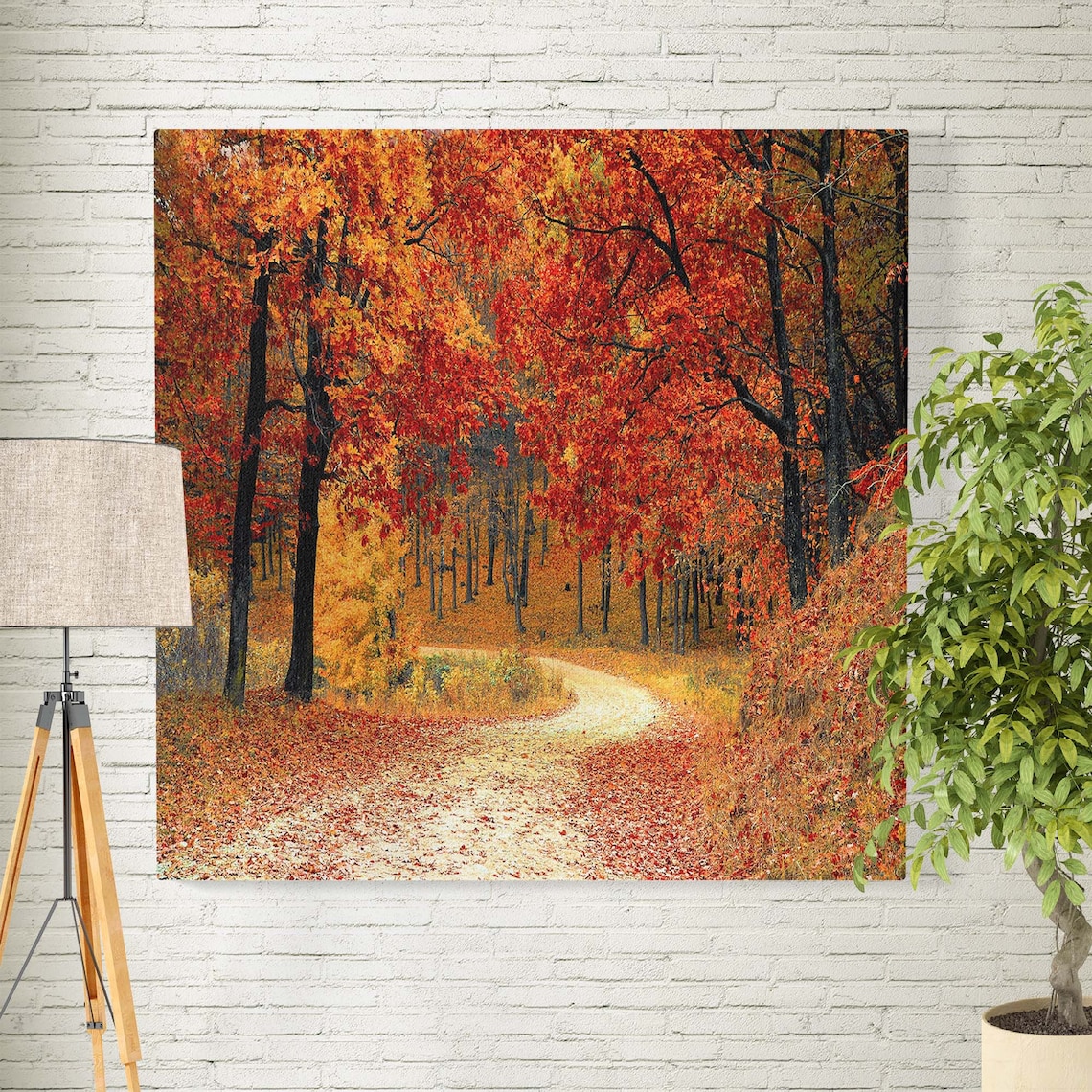 Beautiful Autumn Landscape Autumn Forest View Canvas Print Fall Scenery ...