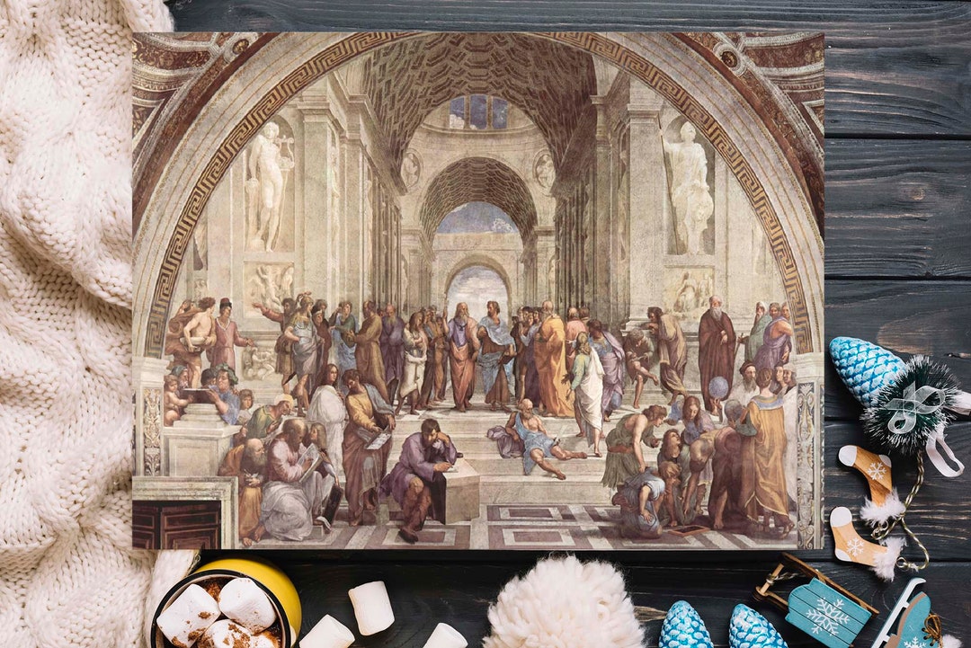 The School of Athens Wall Art, Raffaello Sanzio Canvas, Reproduction ...