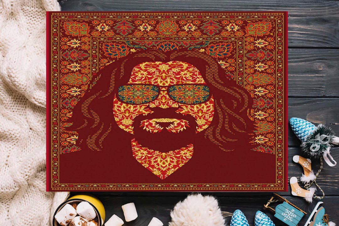 Dude Wall Art, the Big Lebowski, Fantastic Movie Wall Art, Red Wall Art ...