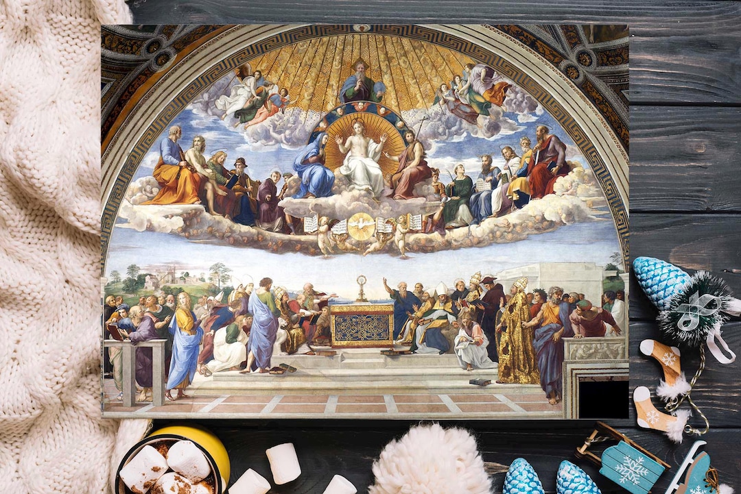 Renaissance Art, Religious Canvas, Classic Wall Decor, Vatican Fresco ...