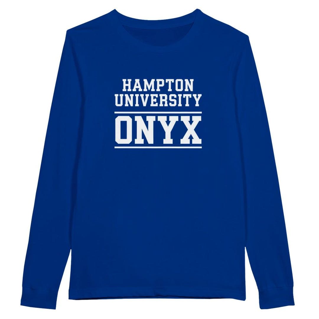 Hampton University Unisex Longsleeve T-shirt, Onyx Class Edition ...