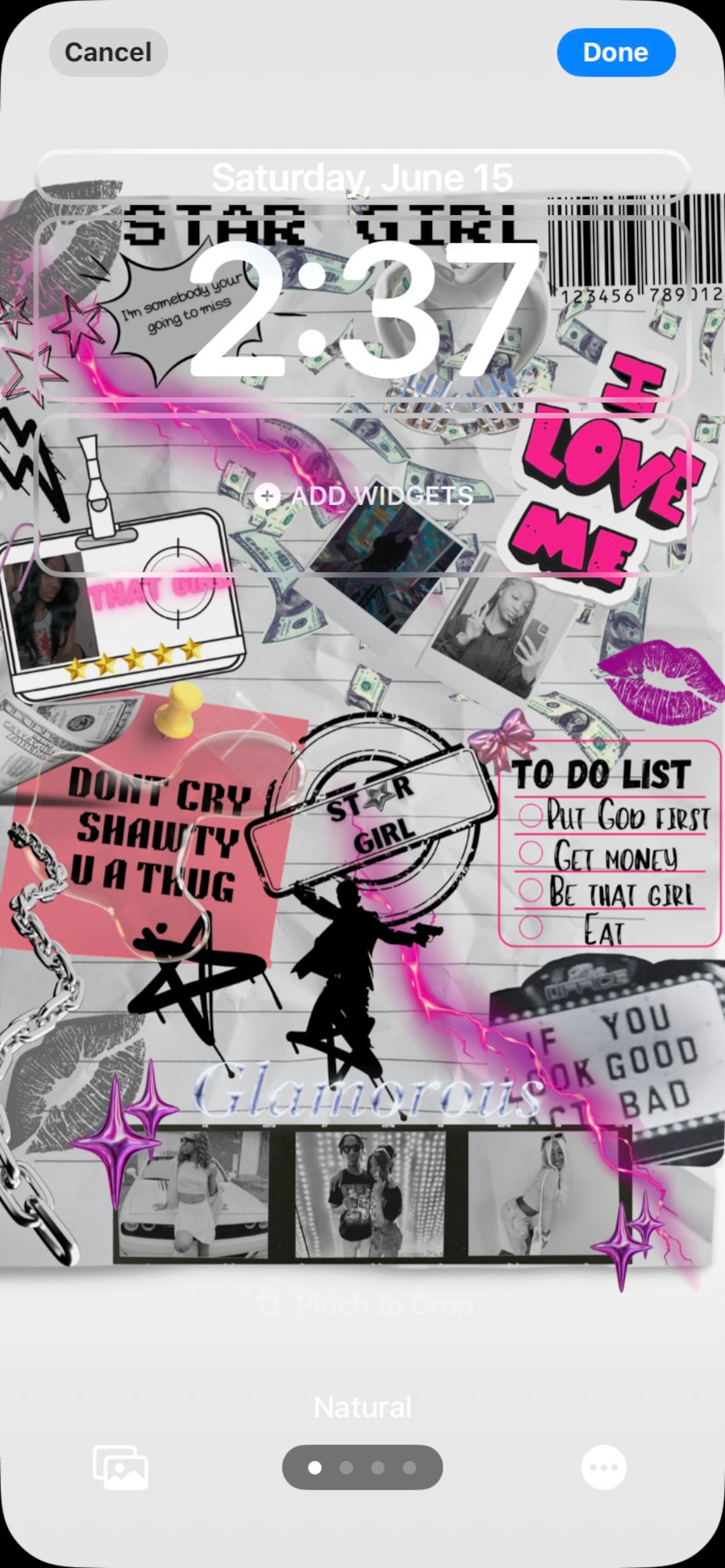 Custiom iPhone Wallpaper Template (canva) - Etsy