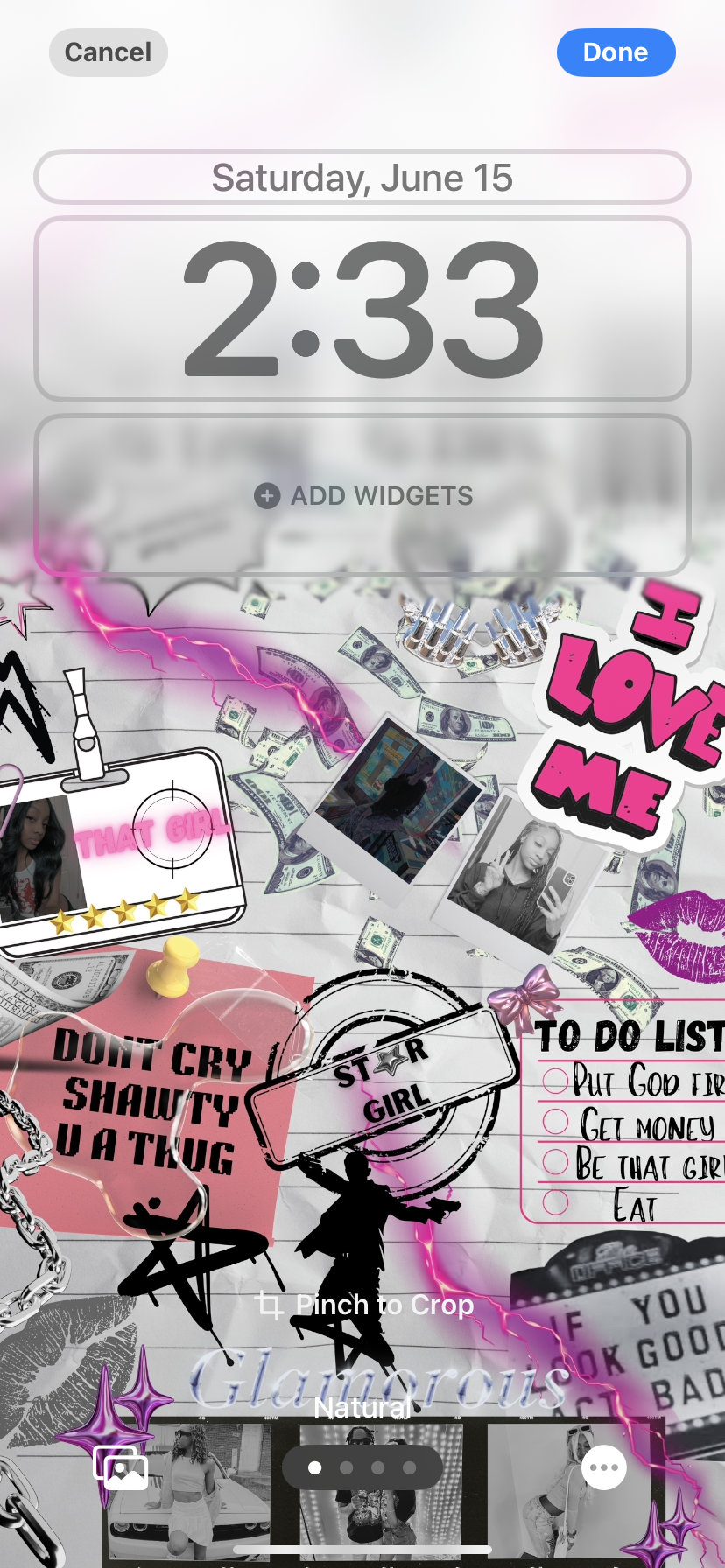 Custiom iPhone Wallpaper Template canva - Etsy