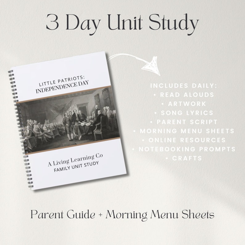 Little Patriots: Independence Day History Unit Study Fourth of July ...