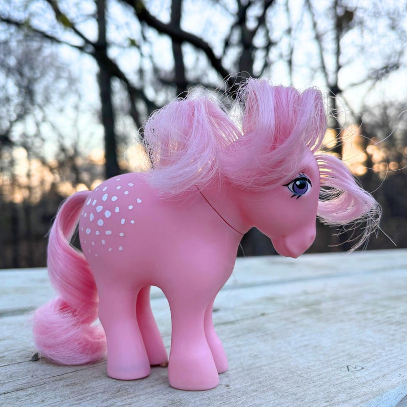 My Little Pony G1 Cotton Candy Vintage 1982 MLP Earth Pony Pink With ...