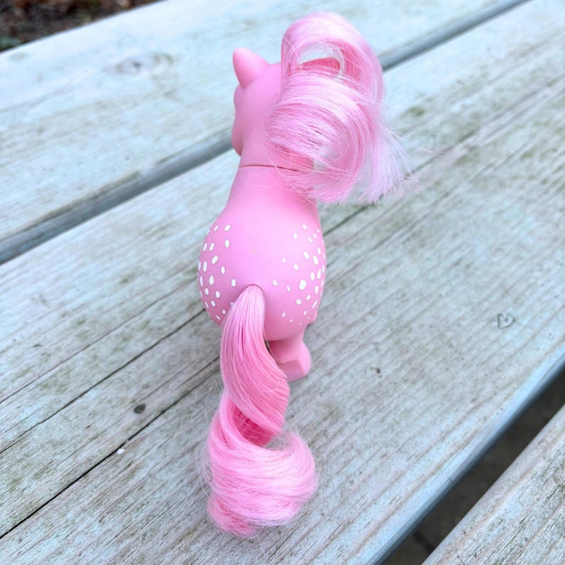My Little Pony G1 Cotton Candy Vintage 1982 MLP Earth Pony Pink With ...