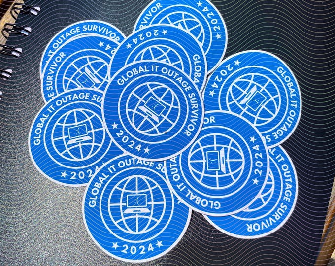 Blue Screen of Death, BSOD, Global IT Outage Multi-sticker Pack (10 ...