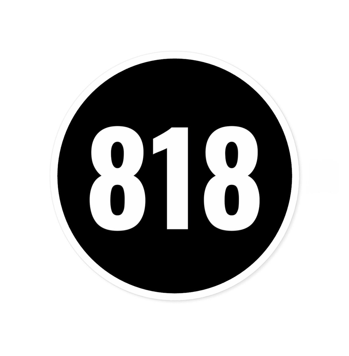 Area Code Vinyl Sticker - Etsy