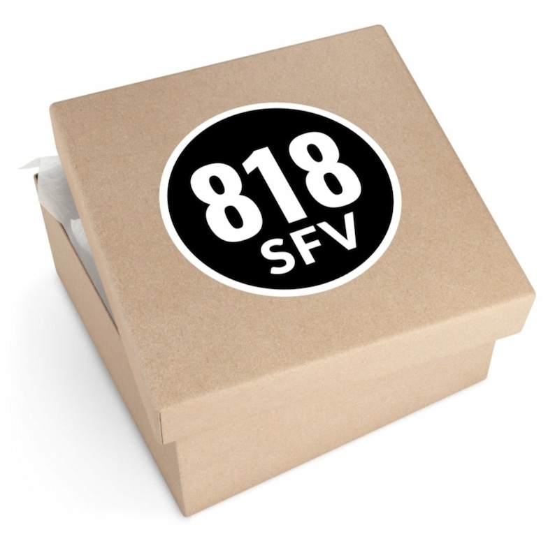818 Area Code Sticker - Etsy