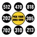 Area Code Vinyl Sticker - Etsy