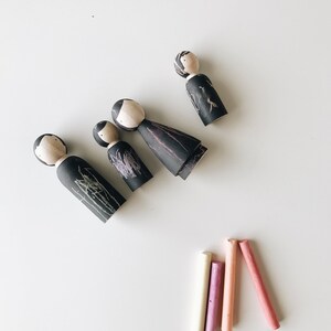 The Chalk People Wooden Peg Dolls Fair Trade Toys Goose - Etsy