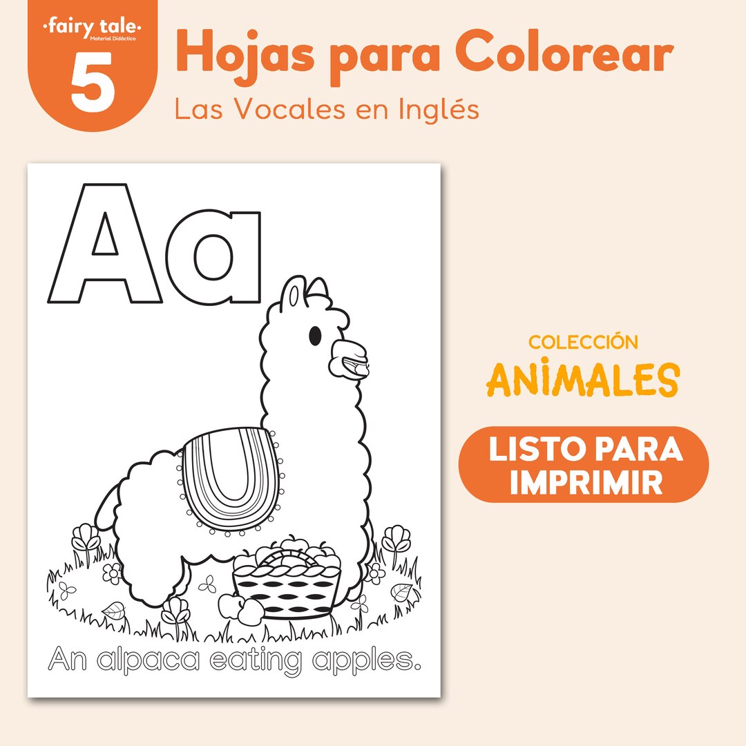 Feuilles de coloriage Les voyelles en anglais / Pages à colorier des ...