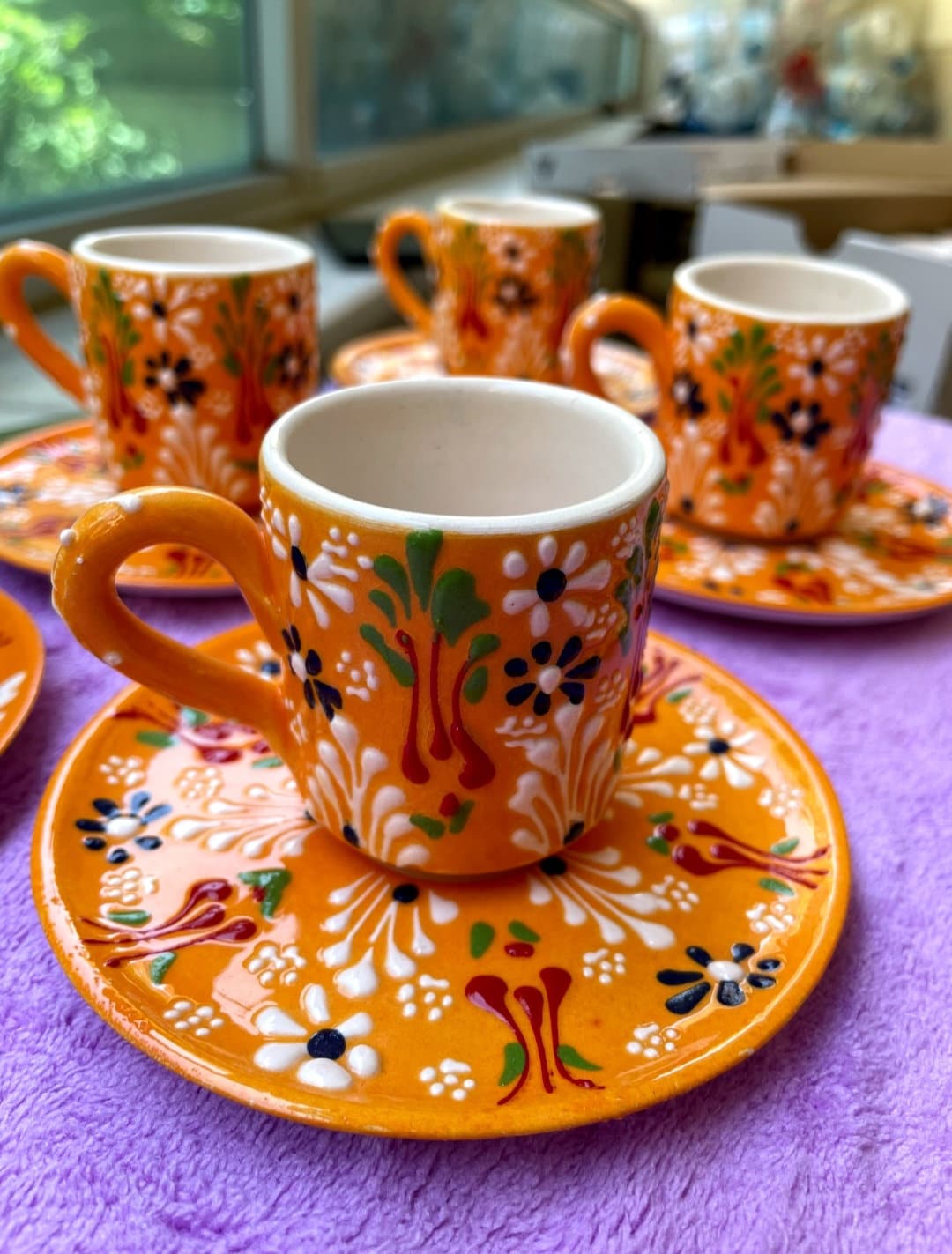 Set of 6 Handmade Ceramic Turkish Coffee Cup. Home & Living, Home Decor ...