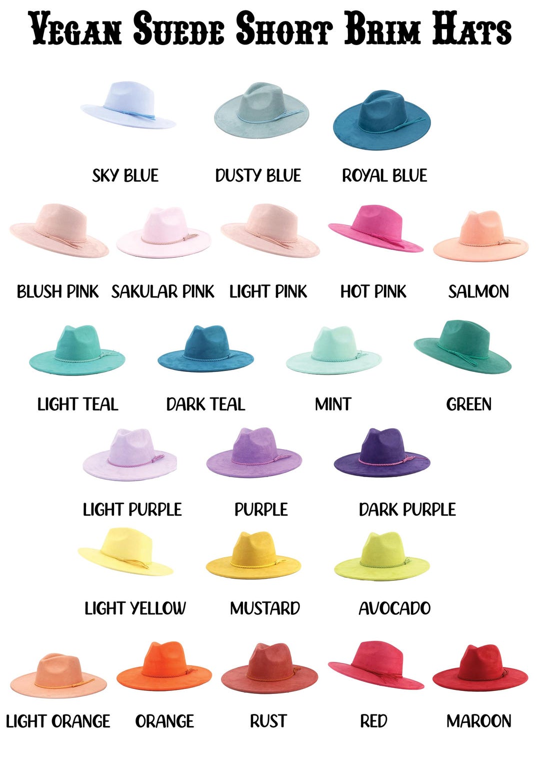 Youth Classic Fedora-style Cowboy Hat – Adjustable & Stylish Kids 52 ...