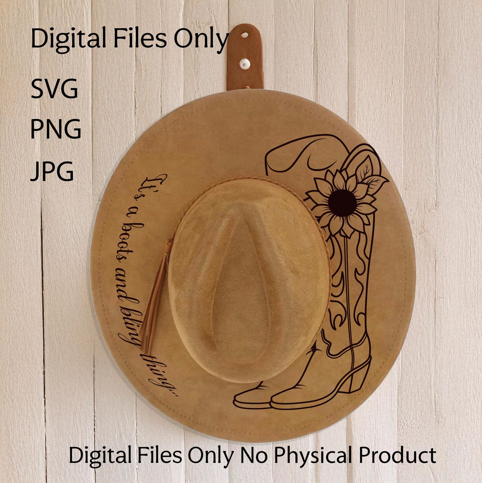 Hat Laser Burning Designs – Digital Download (SVG, PNG, JPG) for Wide Brim & Cowboy Hats, WD2061 ...