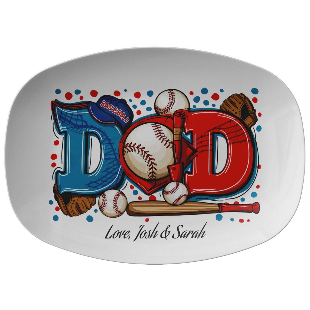 Baseball Dad BBQ Platter 10"x14" Platter - Etsy
