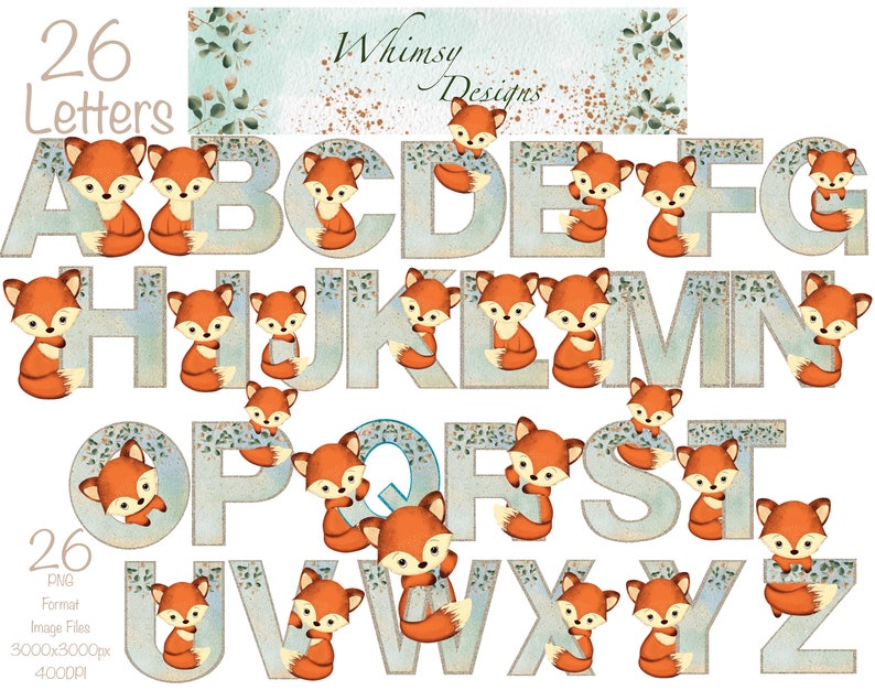 Fox With Eyes Open Alpha With Eucalyptus Leaves| Individually Saved ...