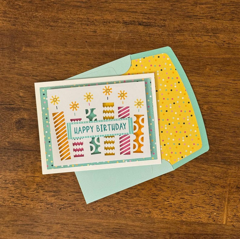 Happy Birthday - Blank Inside, Featuring Stampin’ Up! Products - Etsy