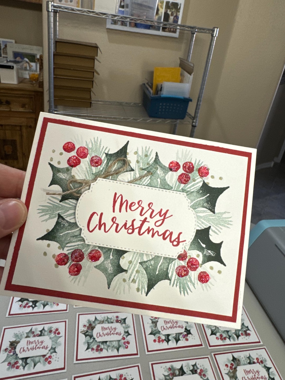 20 Christmas Cards Blank Inside - Etsy