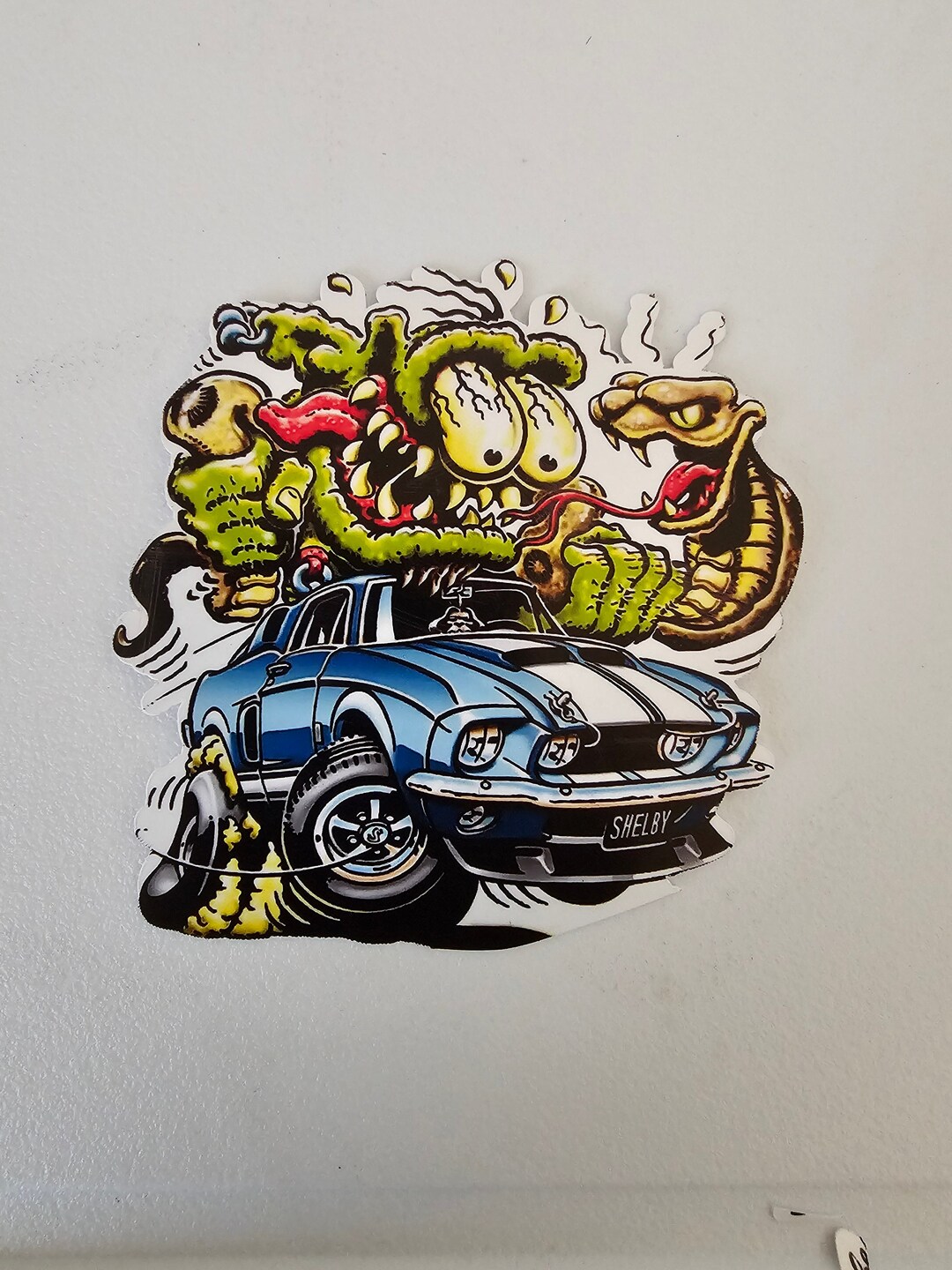 Monster Shelby Hot Rod Vinyl Sticker - Etsy