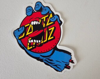 Santa Cruz Absent Flame Dot Skateboard Sticker 5" - Etsy