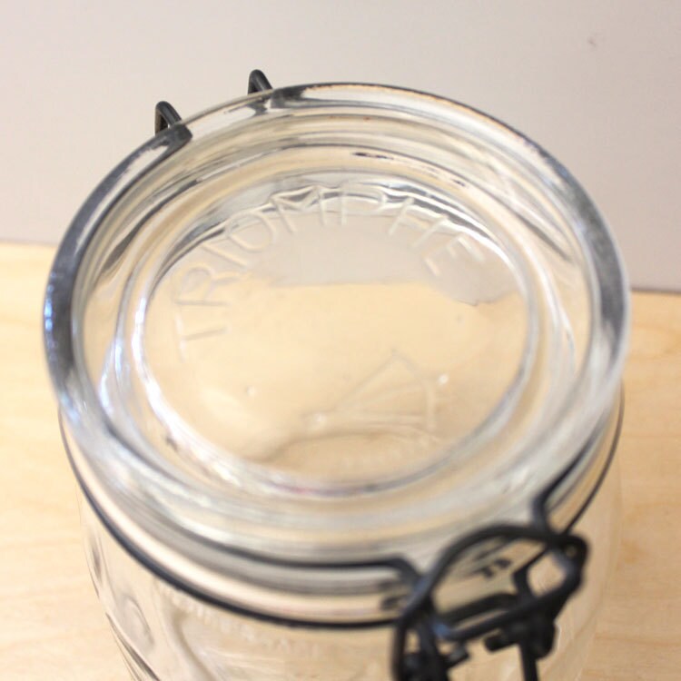 1970s tea mason jar for typography lovers. | Etsy