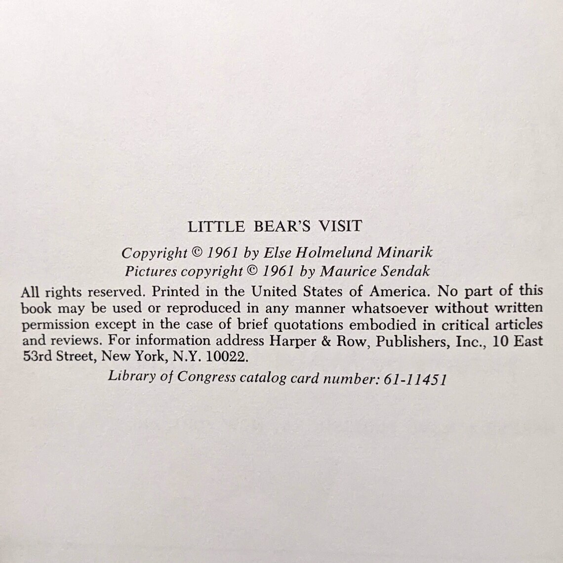 Little Bear's Visit. Vintage 1960s Kids Book by Maurice - Etsy