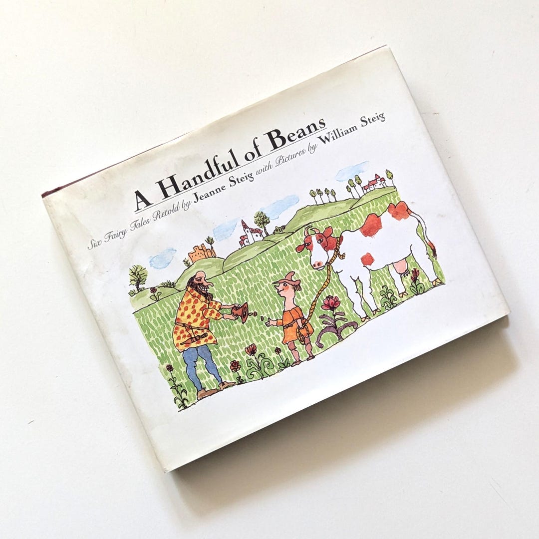 A Handful of Beans, 1990s Children’s Book, Jeanne Steig, William Steig ...