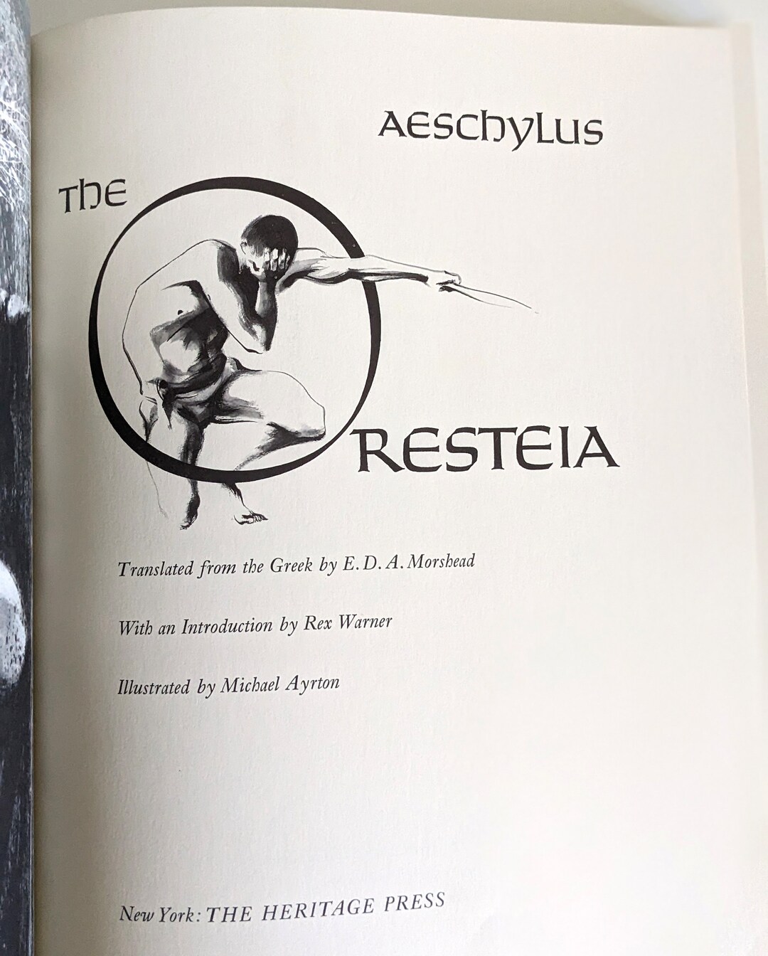 The Oresteia by Aeschylus. Vintage 1960s Heritage Press Book. Ancient ...