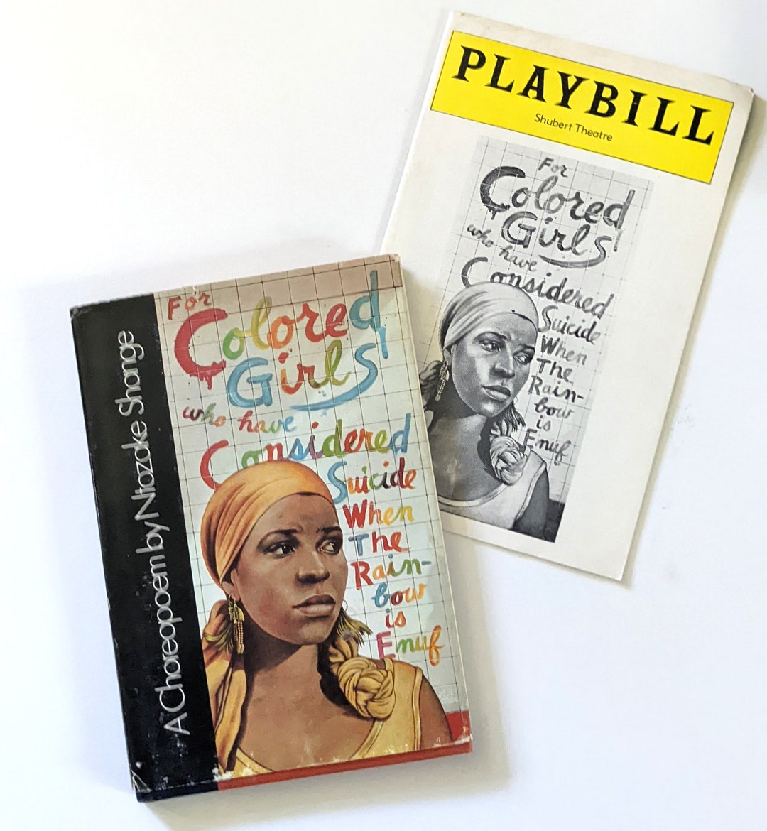 1970s Poetry Book and Playbill by Ntozake Shange. First Edition. for ...