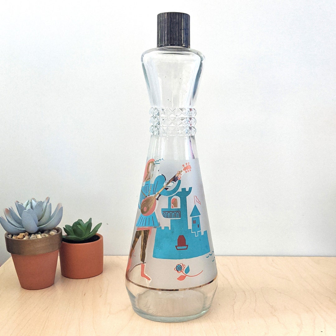Vintage Mid Century Bottle With Fairy Tale Scene. the Serenade. - Etsy