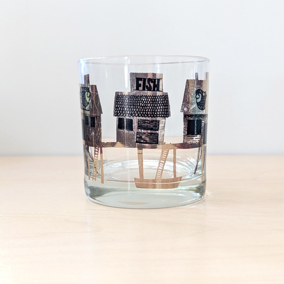 Couroc Fish House Vintage Couroc Glass or Tumbler. - Etsy