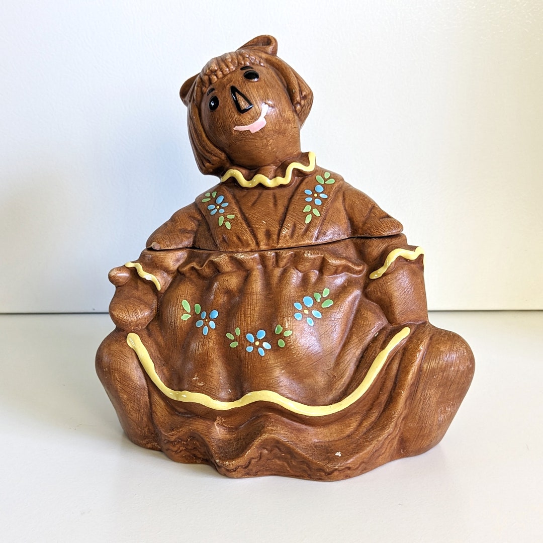 Raggedy Ann. 1960s Twin Winton Ceramic Lidded Cookie Jar. - Etsy