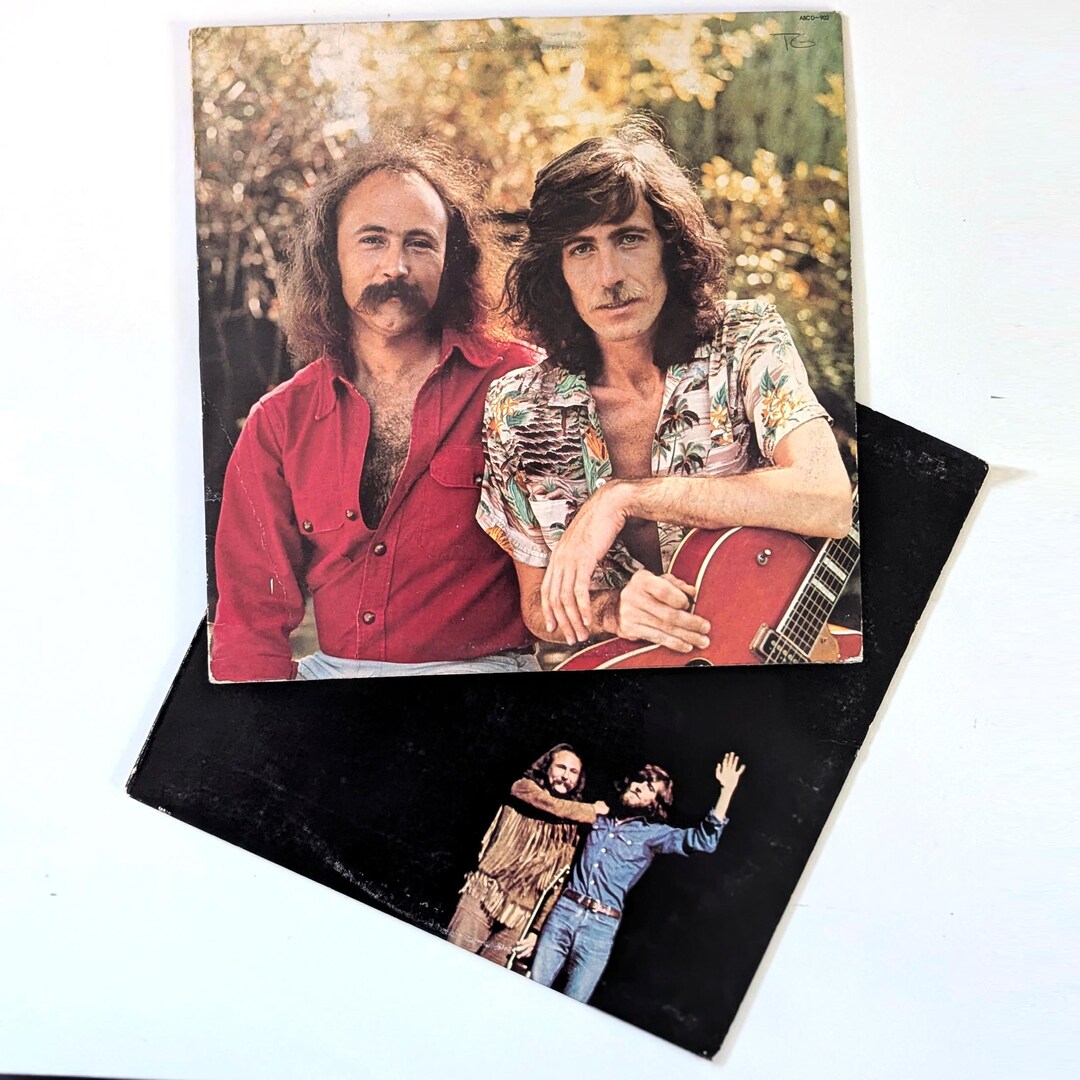 Vintage Crosby & Nash LP Set, 1972 and 1975 Albums, Classic 70s Folk ...