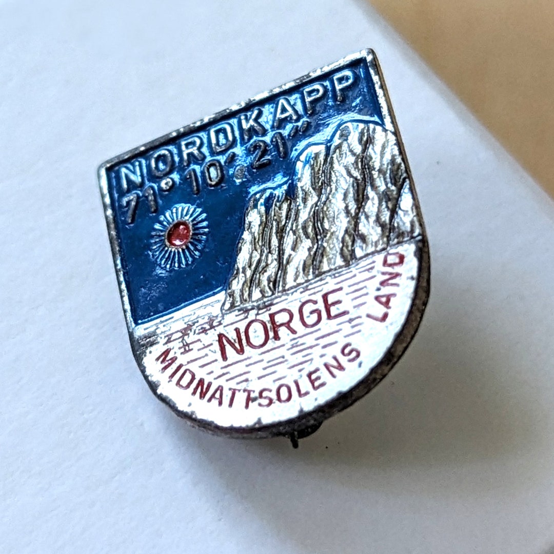 1980s Nordkapp Norway Vintage Enamel Pin. - Etsy