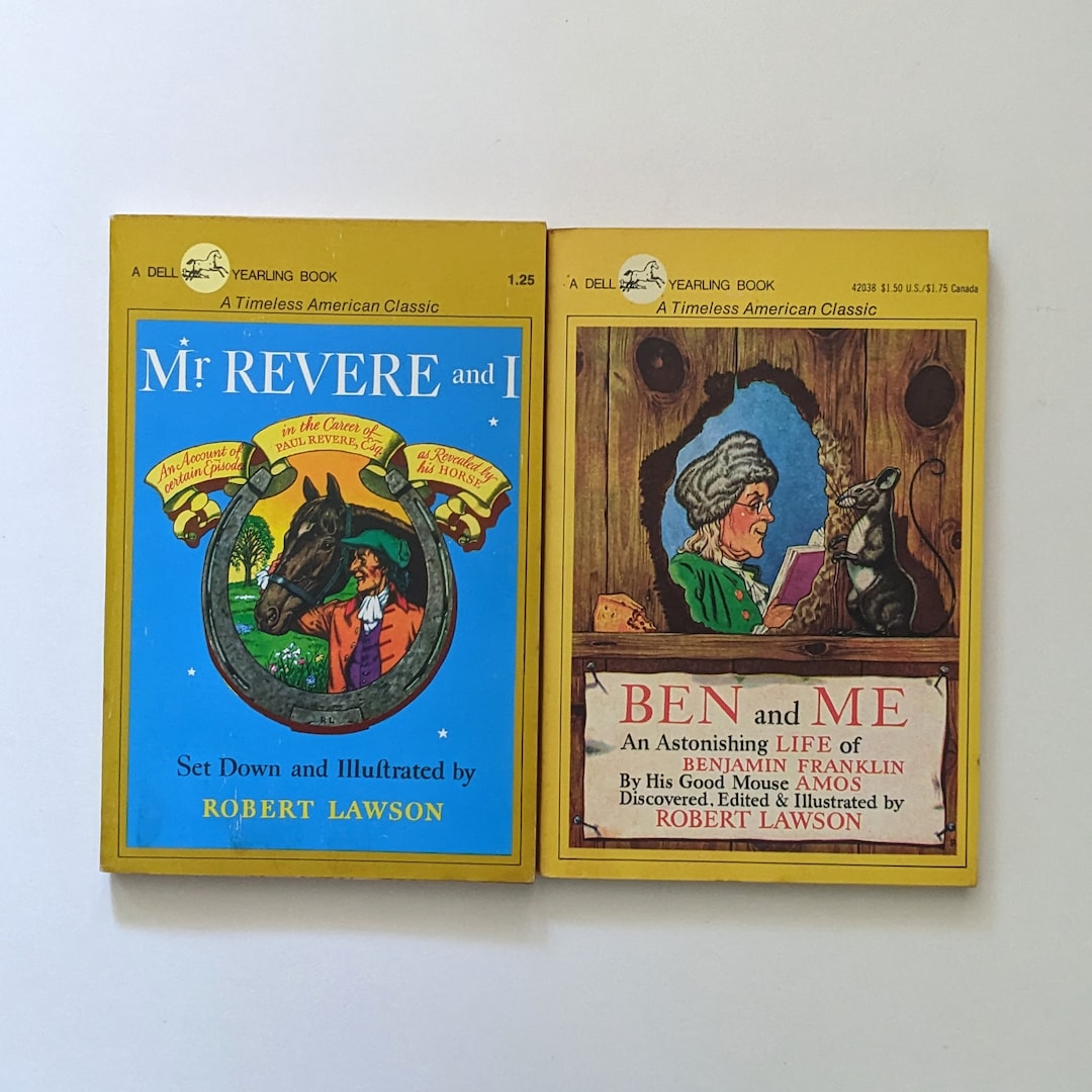 Ben and Me and Mr. Revere and I. 1970s Paperback Children's Books About ...