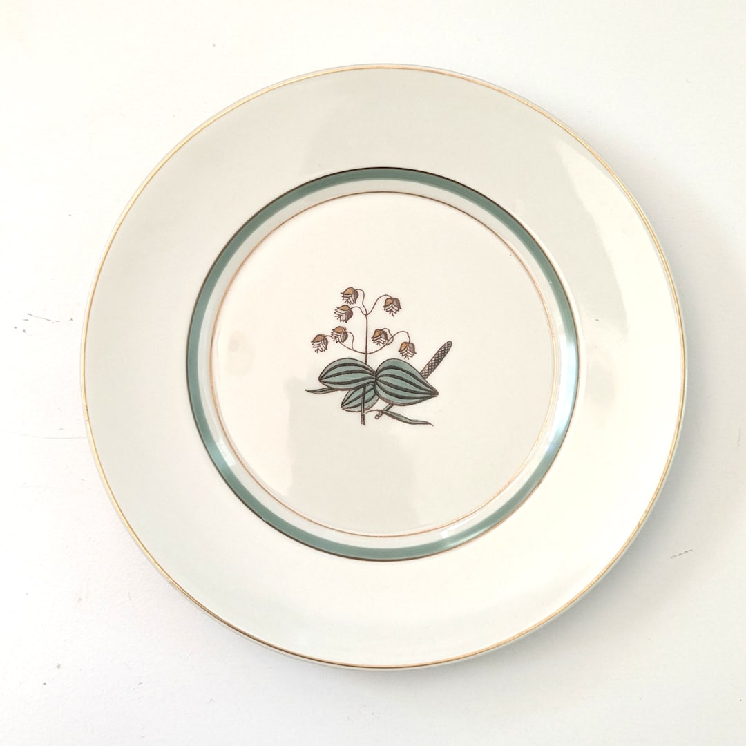 Vintage 1950s Royal Copenhagen Quaking Grass Lunch Plate - Etsy