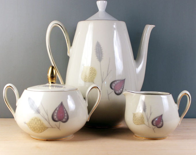 Spring Theme. 1950s German Porcelain Tea Set by Eschenbach - Etsy