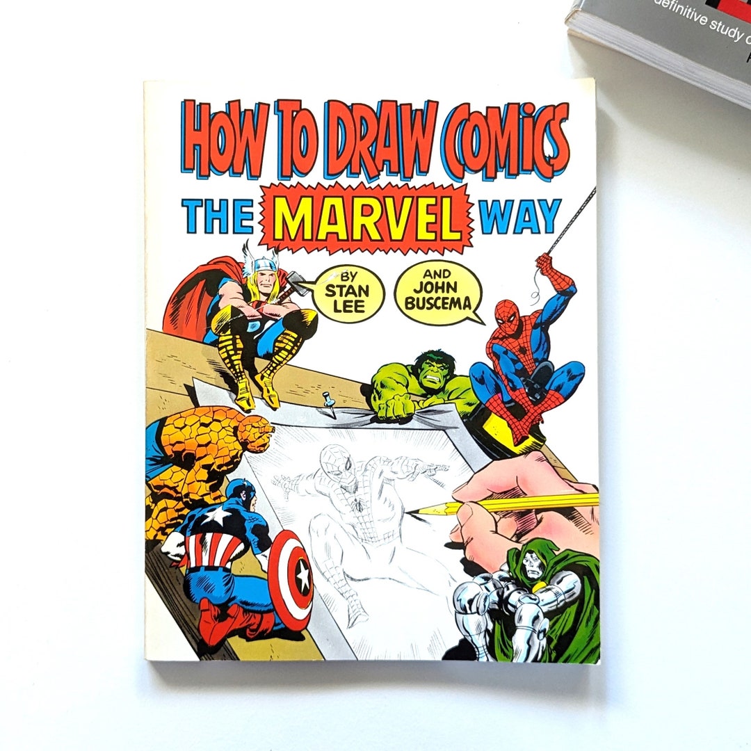 Book, How to Draw Comics the Marvel Way, 1984 Fireside Pb, Stan Lee ...