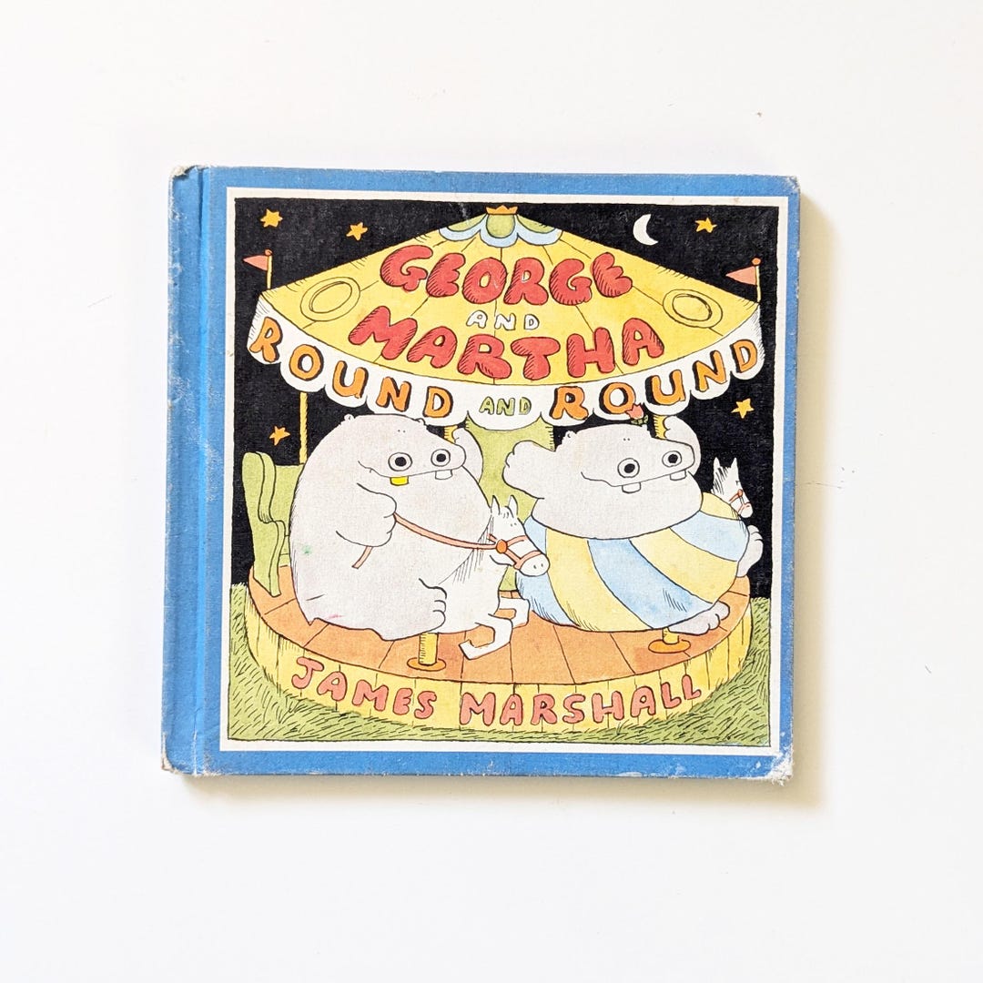 George and Martha Round and Round. 1980s Childrens Book, Hippos. James ...