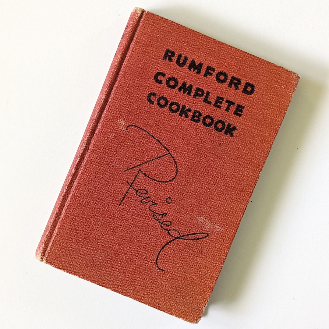 Rumford Complete Cookbook. Vintage 1930s Cook Book, American Kitchen ...