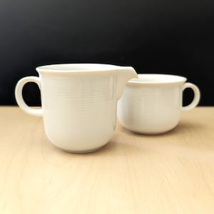 Thomas Germany Trend White 1980s Coffee Pot, Creamer and Tea Cup - Etsy