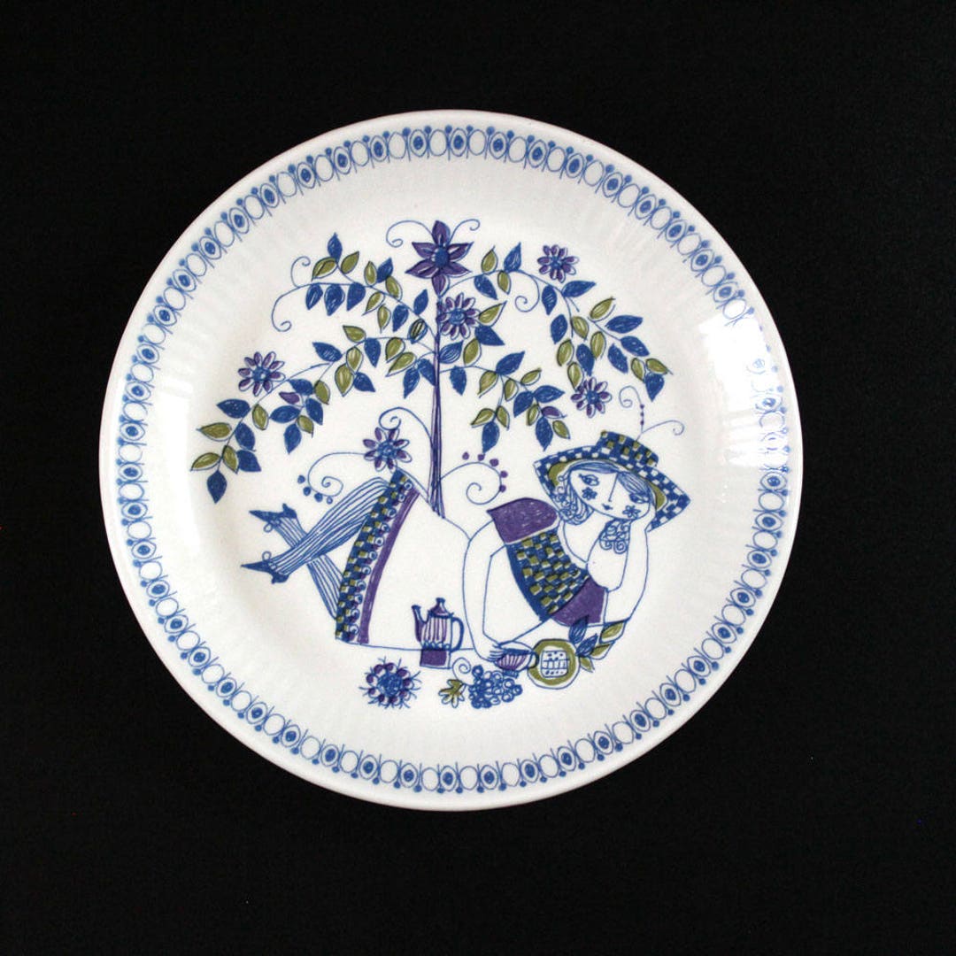 Lotte Turi Figgjo Flint Norwegian Bread and Butter Plate, Mid Century ...