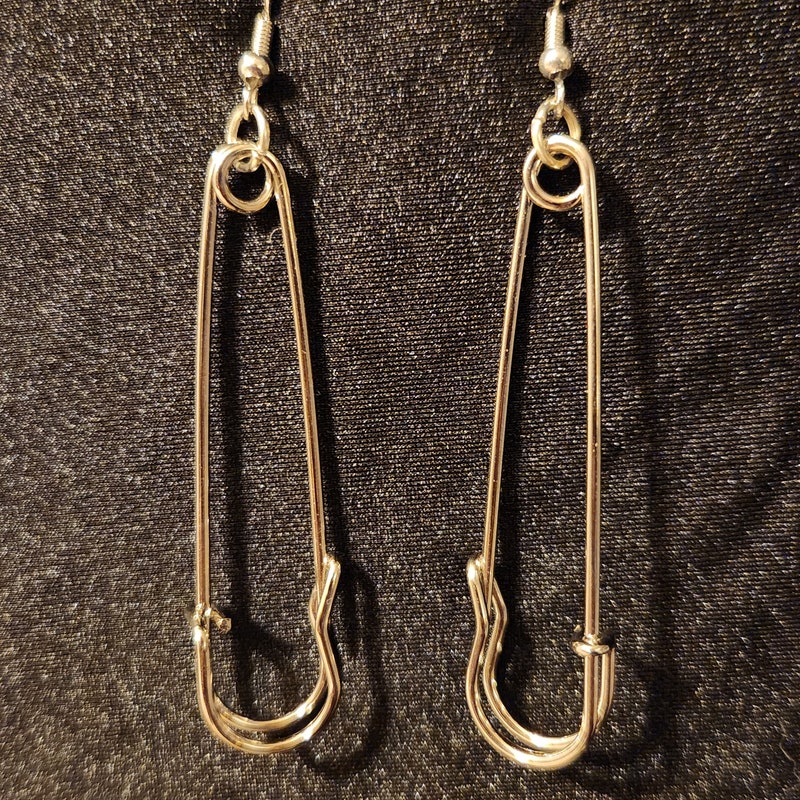 Safety Pin Earrings - Etsy